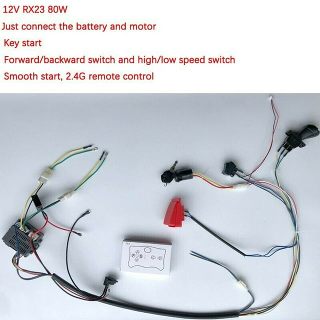 Weelye DIY Wire Kit Modified Of Kids Electric Car Spare Parts Tools 1 ...