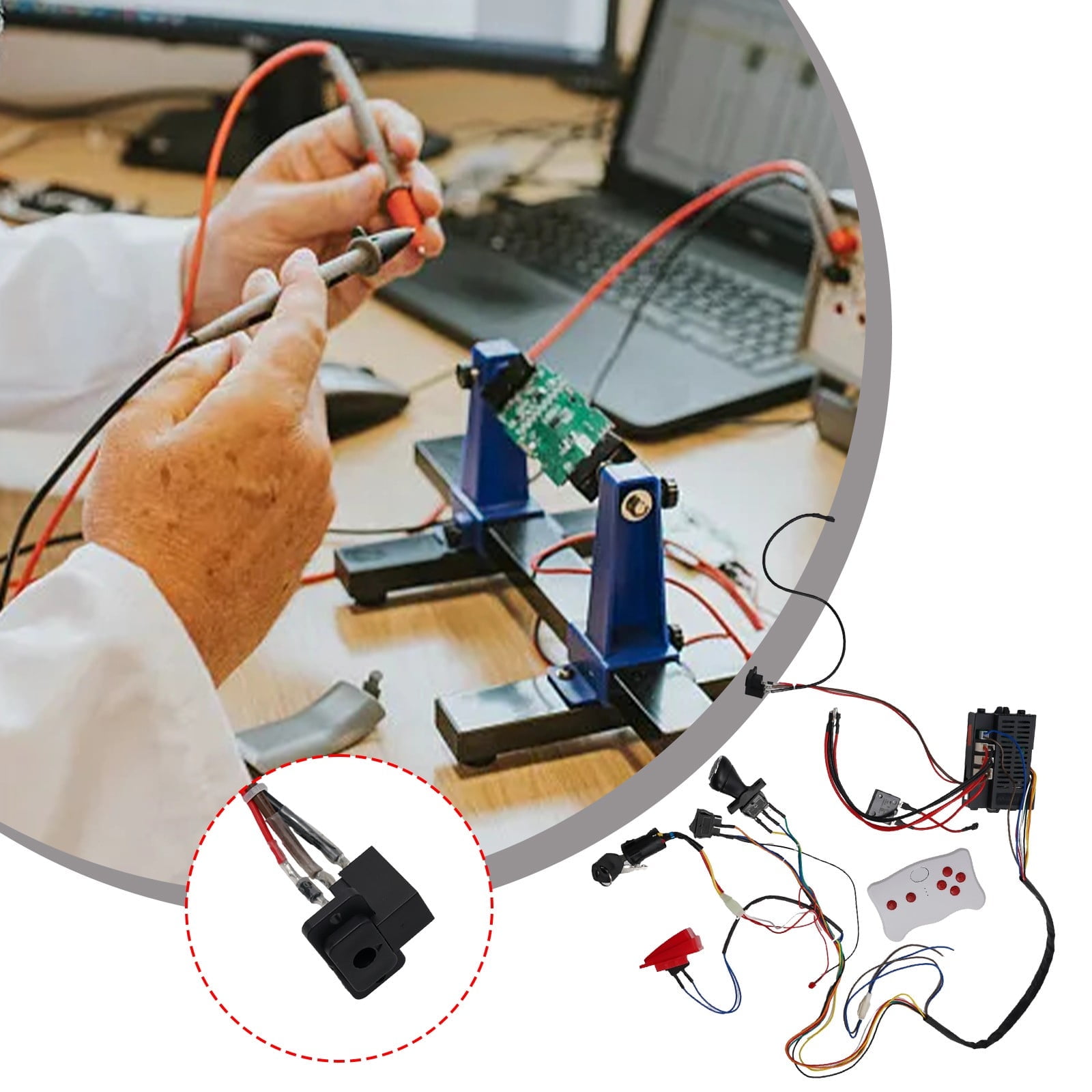 Weelye Diy Wire Switch Receiver Rc Kit Modified Of Kids Electric Car ...