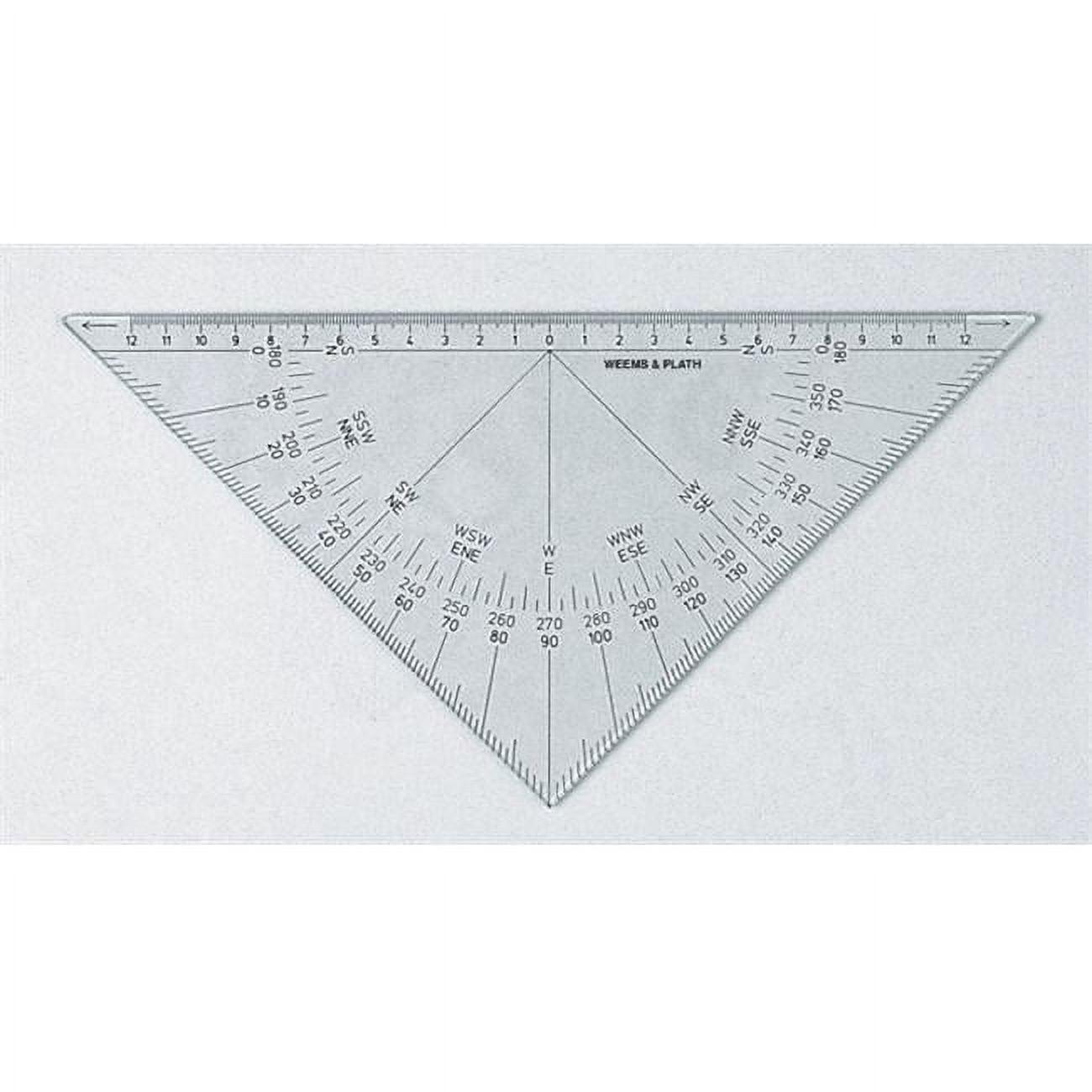 Weems & Plath 103 Protractor Triangle all black scale - Walmart.com