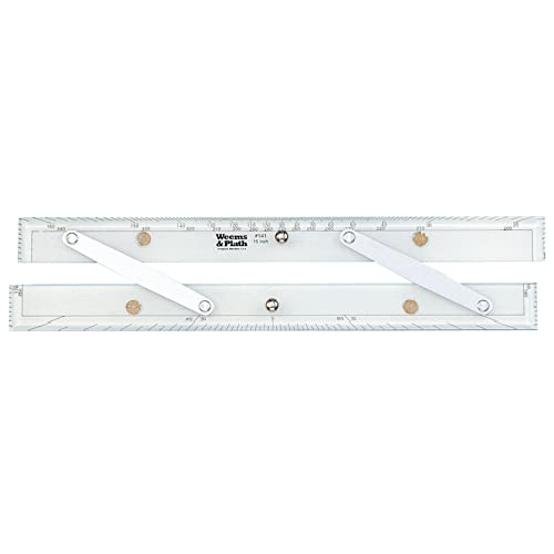 Weems & Plath Marine Navigation Parallel Ruler (Aluminum Arms, 15-Inch ...