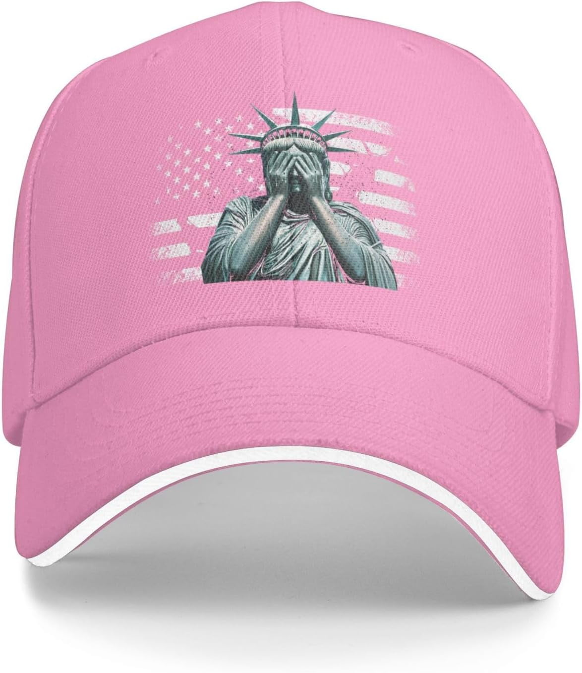 Weeping Statue Of Liberty Anti Idiot Hat Men Women Baseball Cap ...