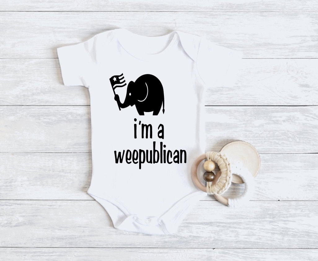 Weepublican Baby Bodysuits, Patriotic, Political, President, Democrat ...