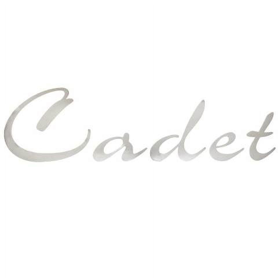 Weeres Pontoon Boat Decal | Cadet 13 x 3 1/2 Inch Silver - Walmart.com