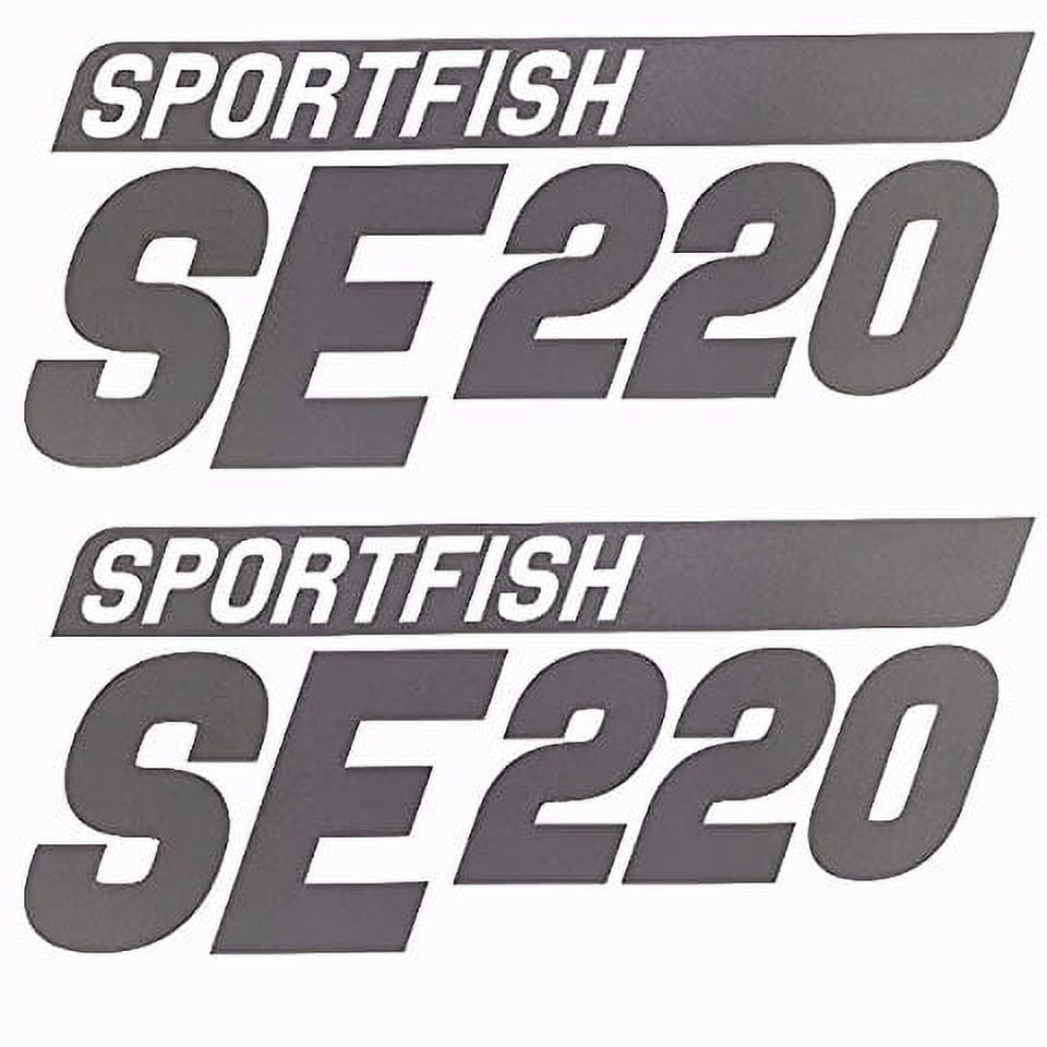 Weeres Pontoon Boat Decal Sticker | SE 220 Sportfish Emblem (Pair ...