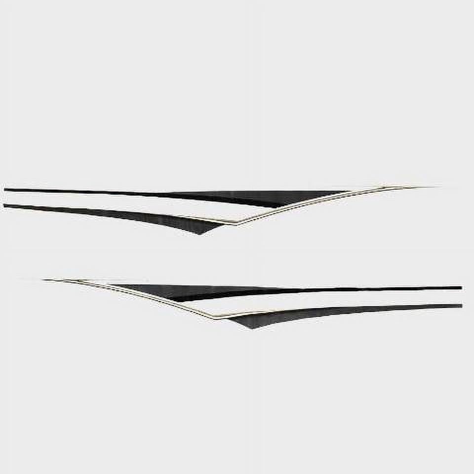 Weeres Pontoon Boat Decals U26678-01 | Black Graphic Sticker (Set of 2 ...