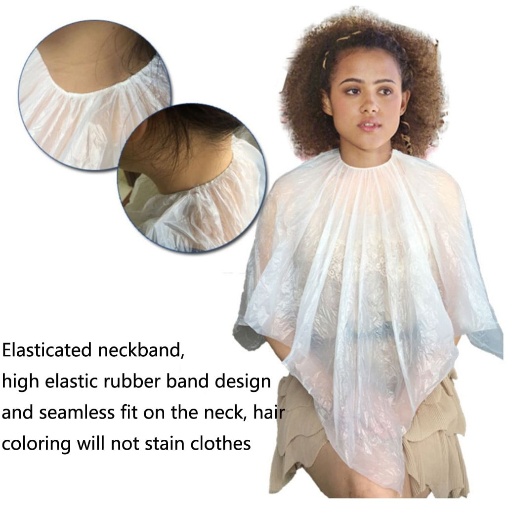 Weerihhol 100 Pcs Disposable Hair Dyeing Shawl Hair Hair Color Cape ...
