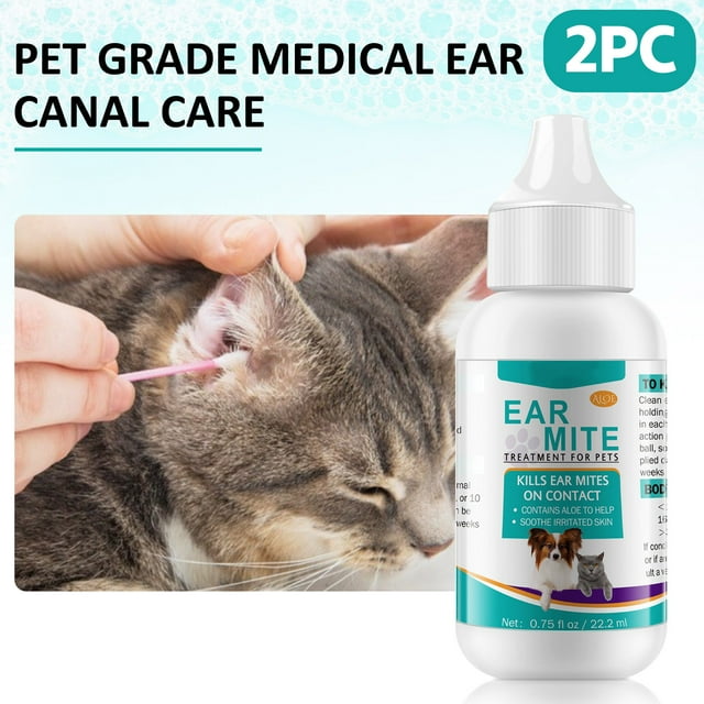 Weerihhol 100ML Dog Ear Cleaner Pet Ear Cleaning Ear Cleaner Drops Ear ...