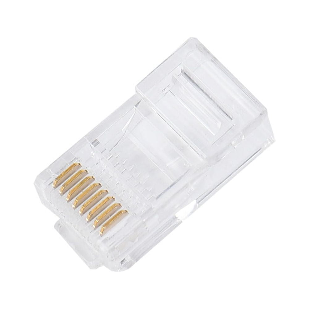 Weerihhol 10PCS Cat5 Cat5e Network Connector rj45 Metal Modular Plug ... Weerihhol 10PCS Cat5 Cat5e Network Connector rj45 Metal Modular Plug ...