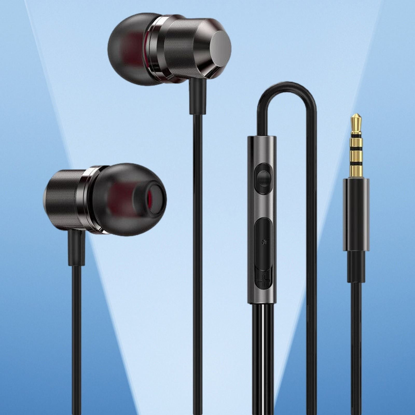 Weerihhol 3.5mm Stereo InEar Microphone Wired Headset For Phone PC ...