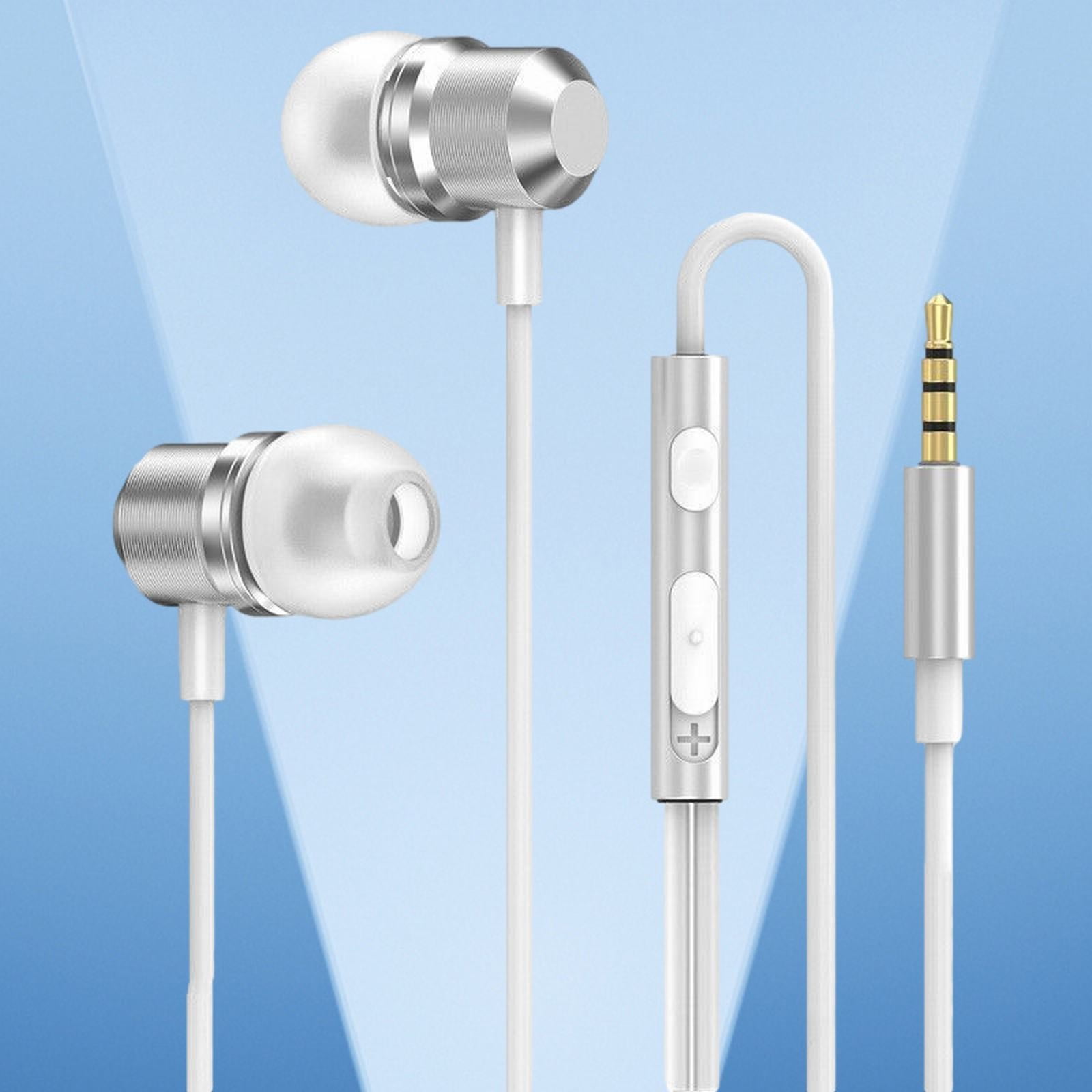 Weerihhol 3.5mm Stereo InEar Microphone Wired Headset For Phone PC ...