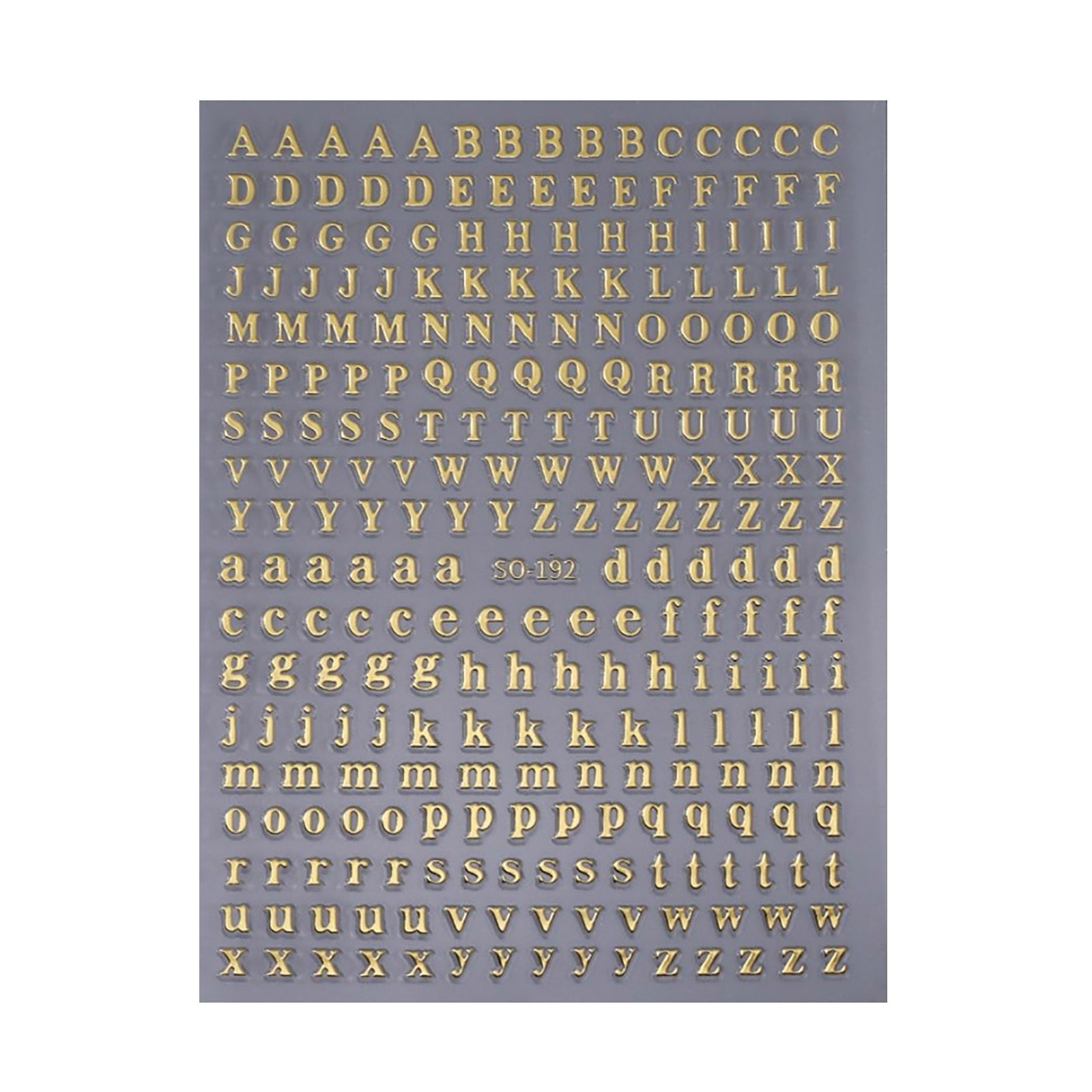 Weerihhol 3D Letter Nail Stickers Nail Stickers Self Letter Stickers ...