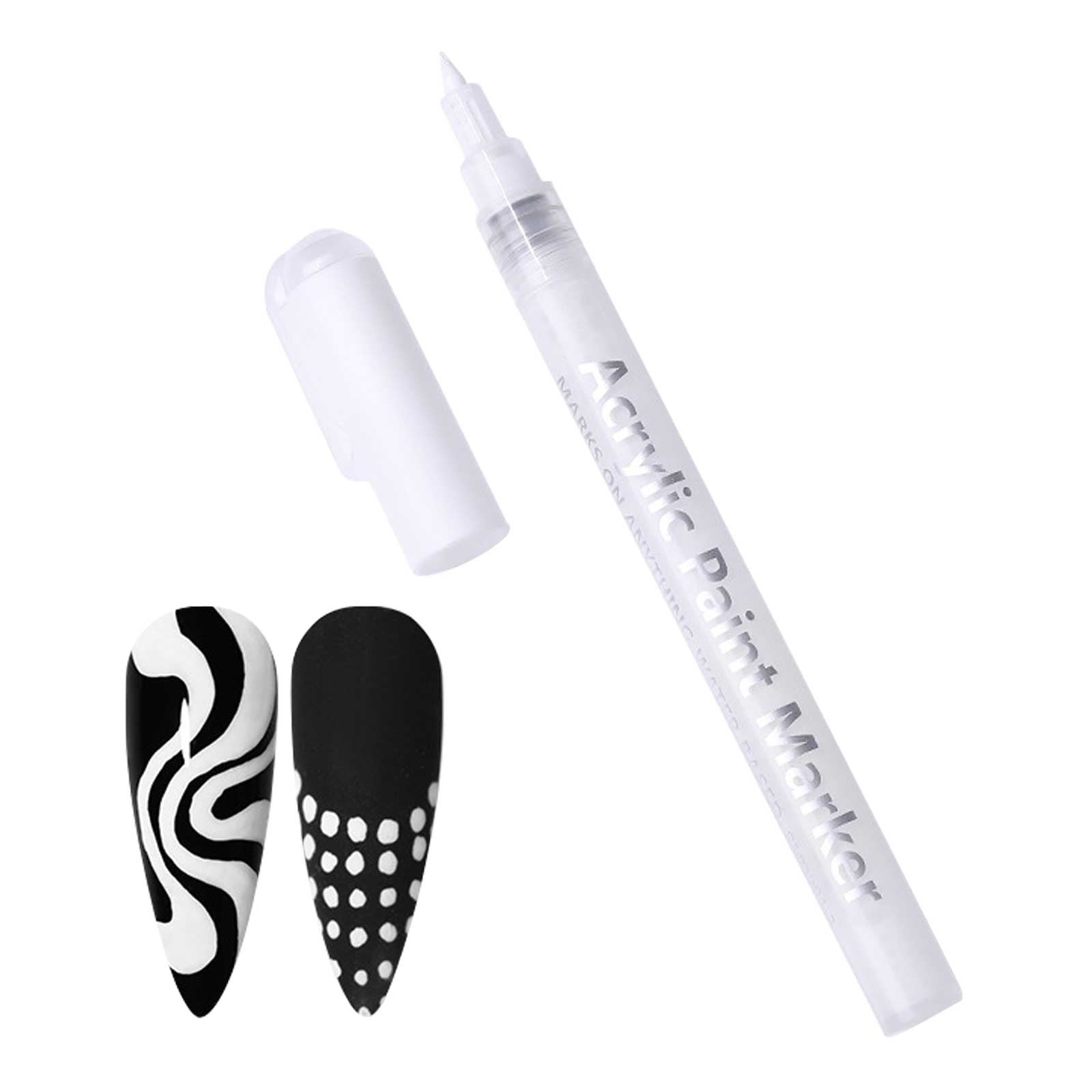 Weerihhol 3D Painted Pen Drawing Nail Point Dotting Pen Flower Pen Hook ...