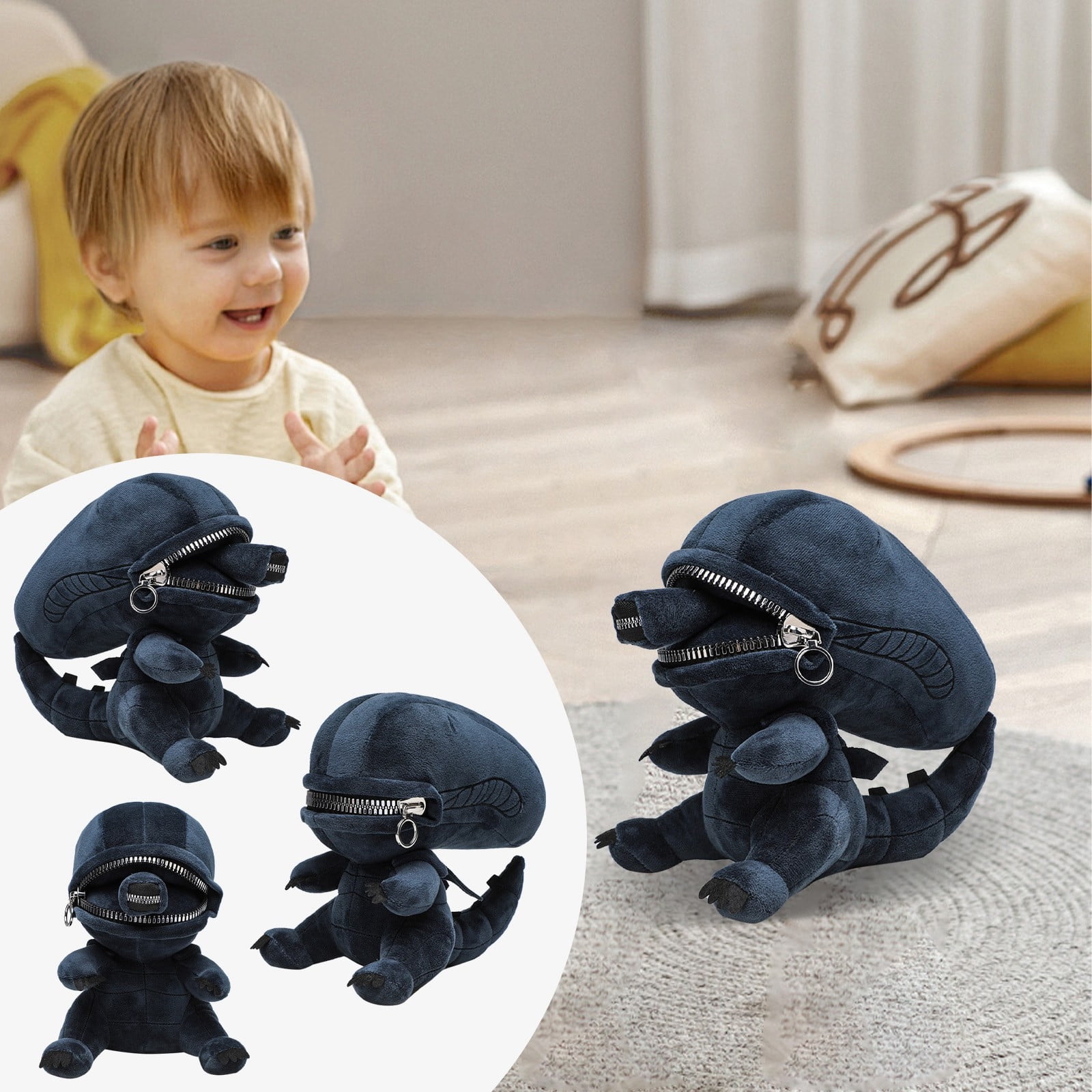 Weerihhol Alien Stuffed Animal Zipper Mouth Alien Stuffed Animals ...