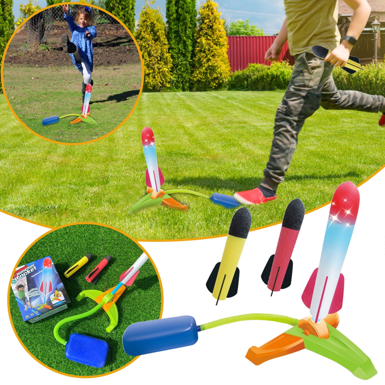 Weerihhol Children's Feet Can Rocket And Small Flying Outdoor Toys 12er ...