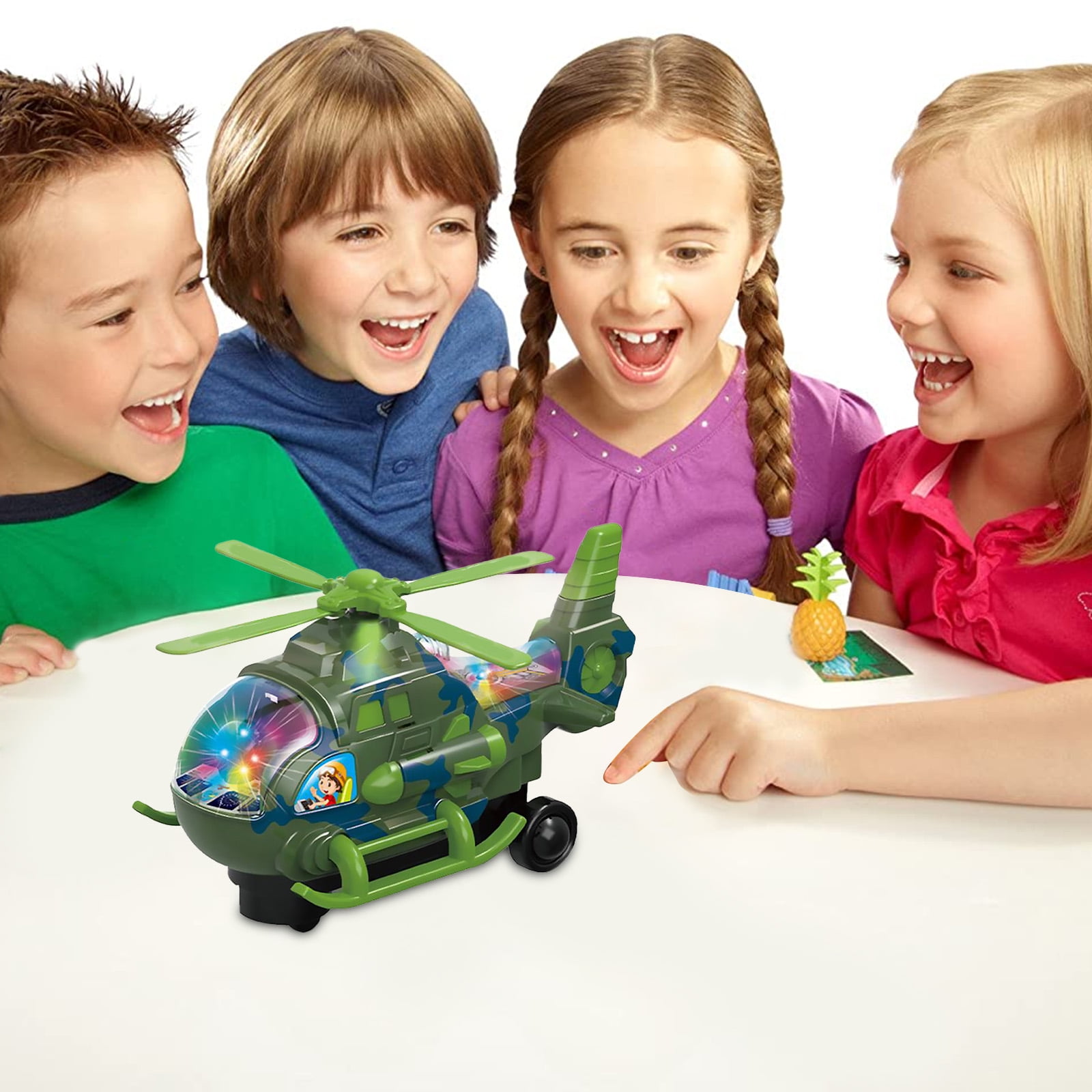 Weerihhol Children's Toy Airplane Model Universal Helicopter Lights ...