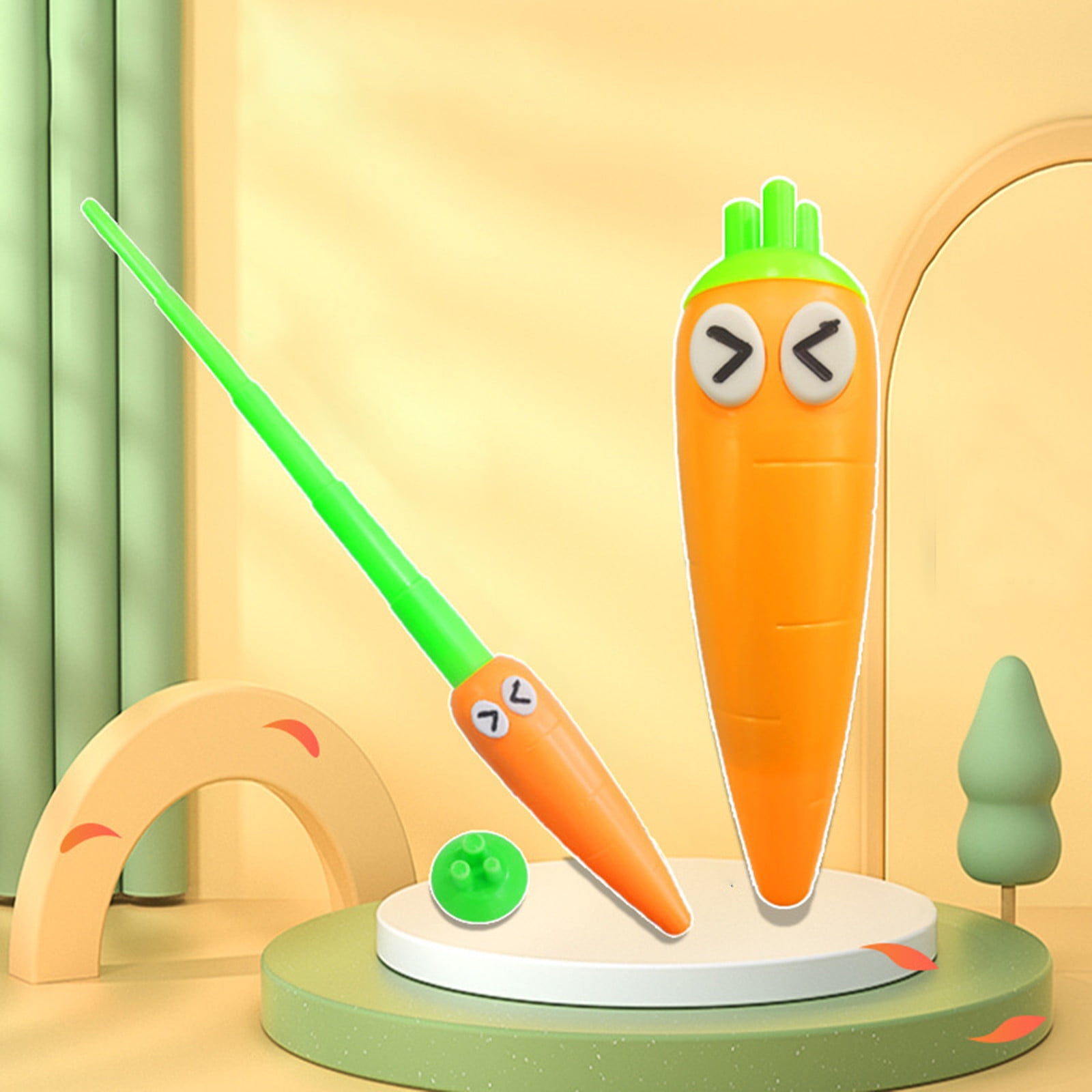 Weerihhol Compact Extendable Retractable Carrot Hand Held Radish Toy ...