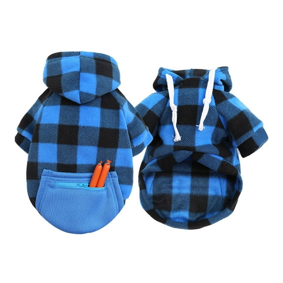 Dog Hoodie With Pocket - Fall Winter Warm Sweater Puppy Clothes For ...