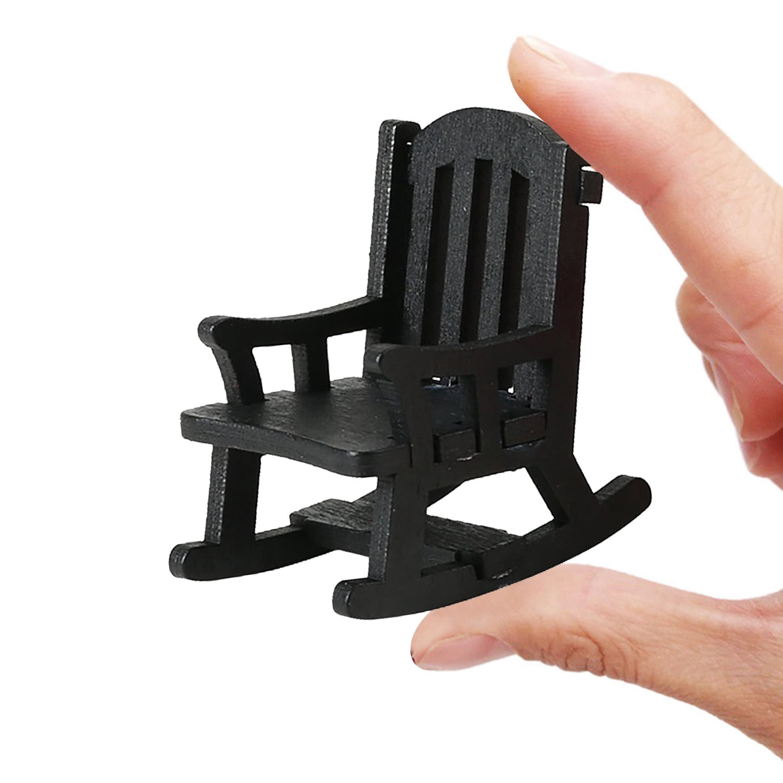 Weerihhol Doll Miniature Furniture Wooden DIY Table And Chair Pretend ...