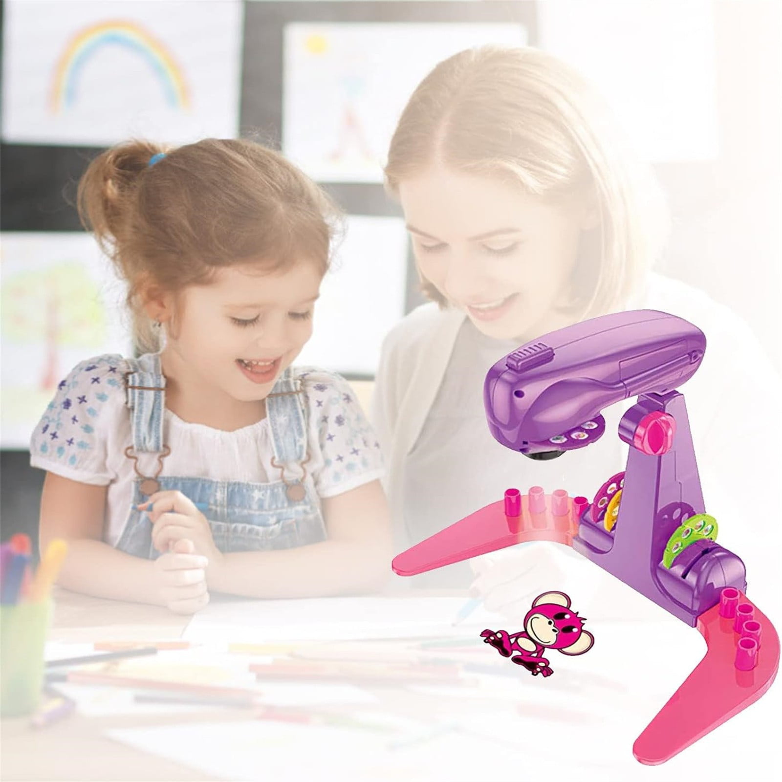 Weerihhol Drawing Projector For Kids Erasable Doodle Board Painting ...