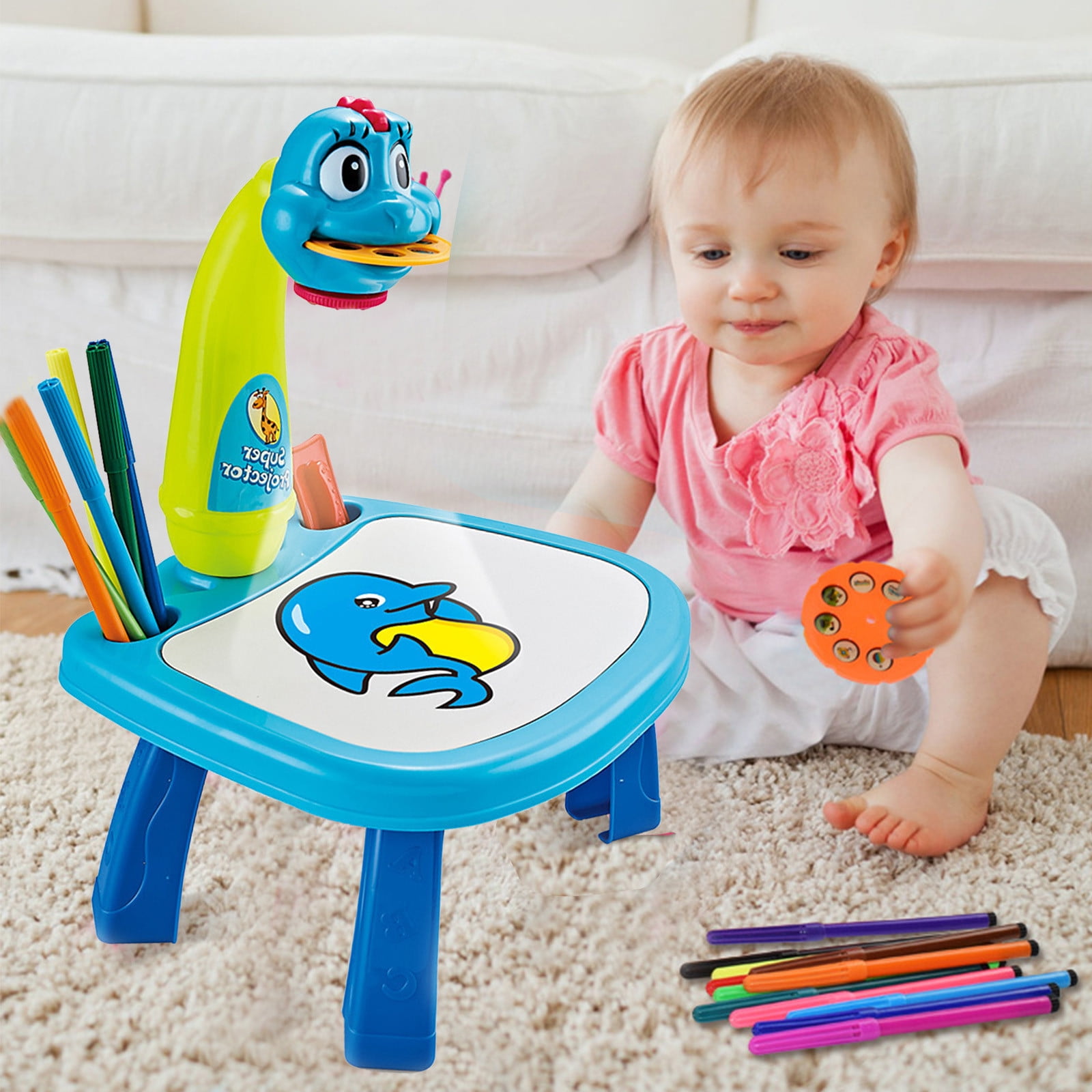 Weerihhol Drawing Projector Table For Boy Girl And Draw Projector Toy ...
