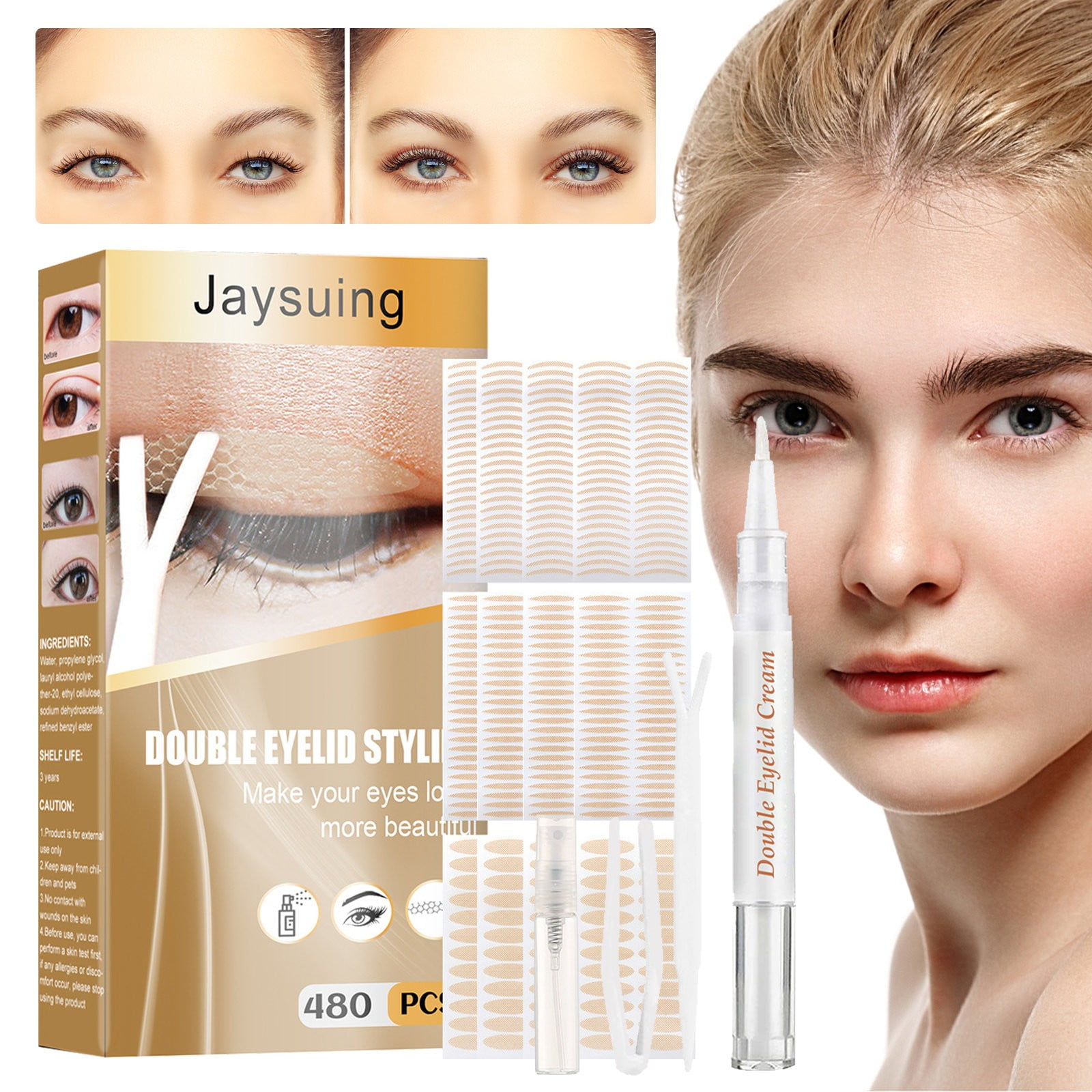 Weerihhol Eyelid Tape, Double Eyelid Patch, Suitable For Uneven Single ...