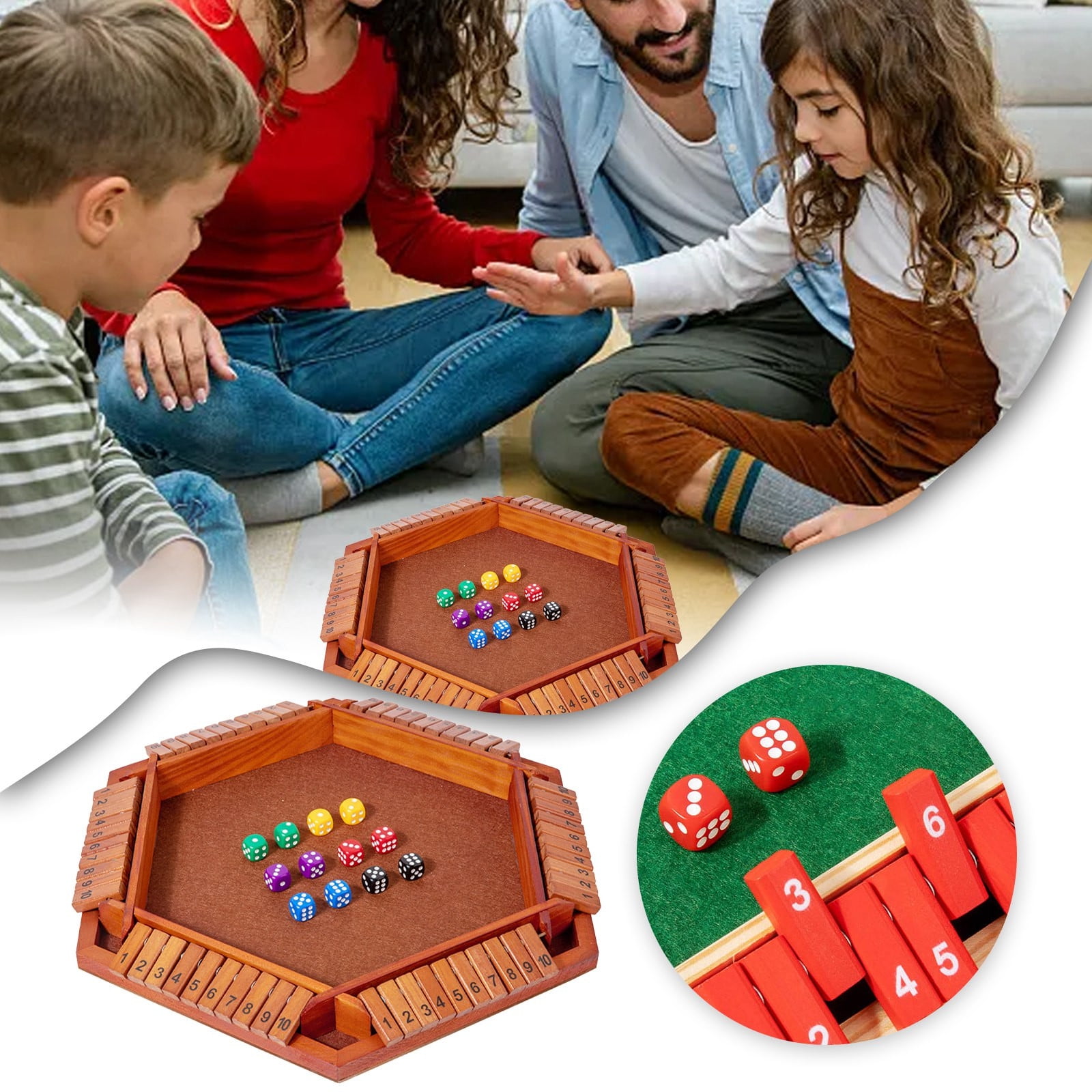 Weerihhol Family Games Kids Number Games Board Games Dice Games For ...