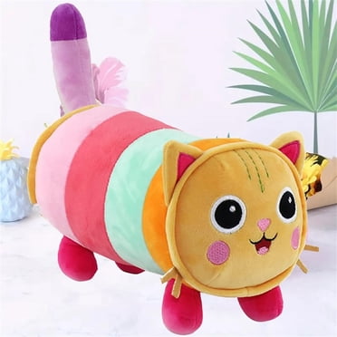 Mattel Minecraft Plush Cat Neck Pillow Toy, Purring Sounds, Soft ...