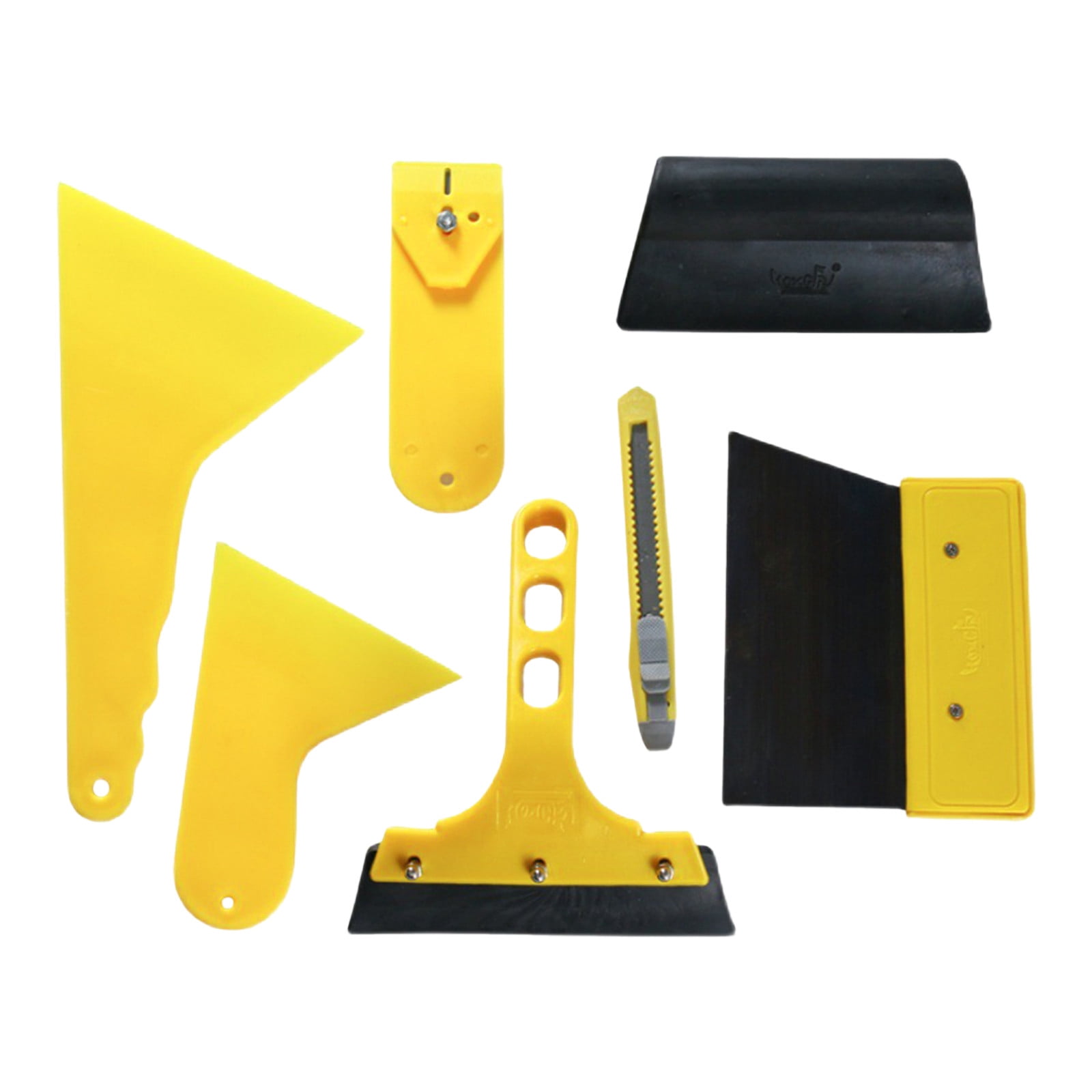 Weerihhol INTBUYING 7pcs Auto Car Sticker Window Tint Tools Kit Decals ...