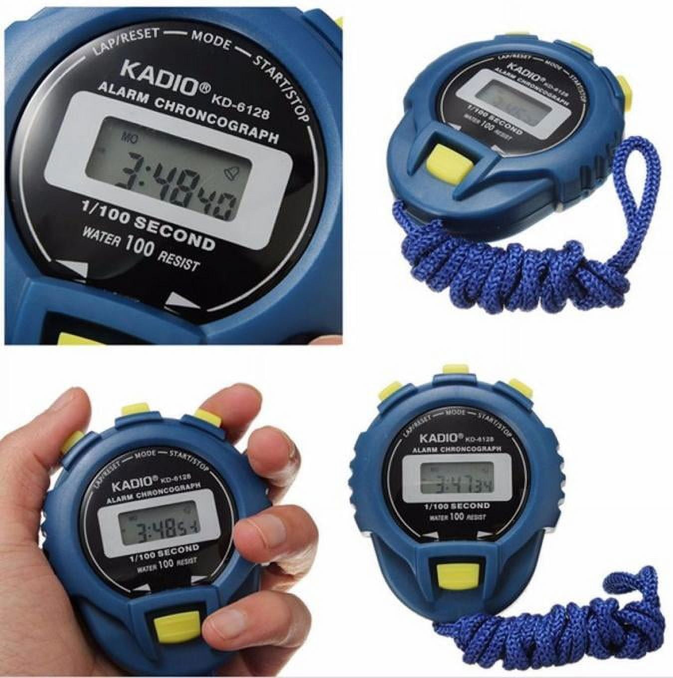 Weerihhol LCD Chronograph Digital Timer Stopwatch Sport Counter ...