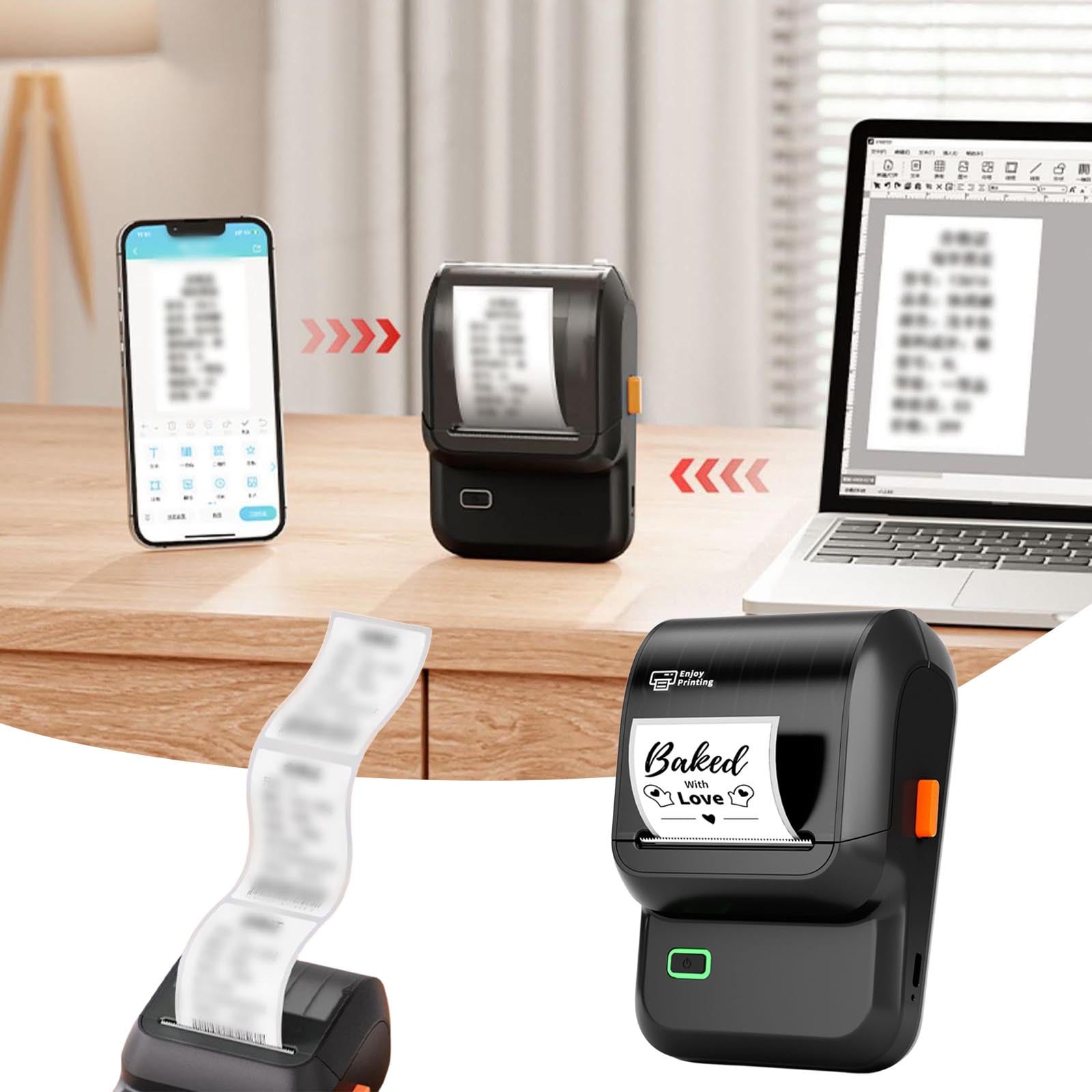 Weerihhol Label Maker,Thermal Label Maker,Barcode Label for Small ...