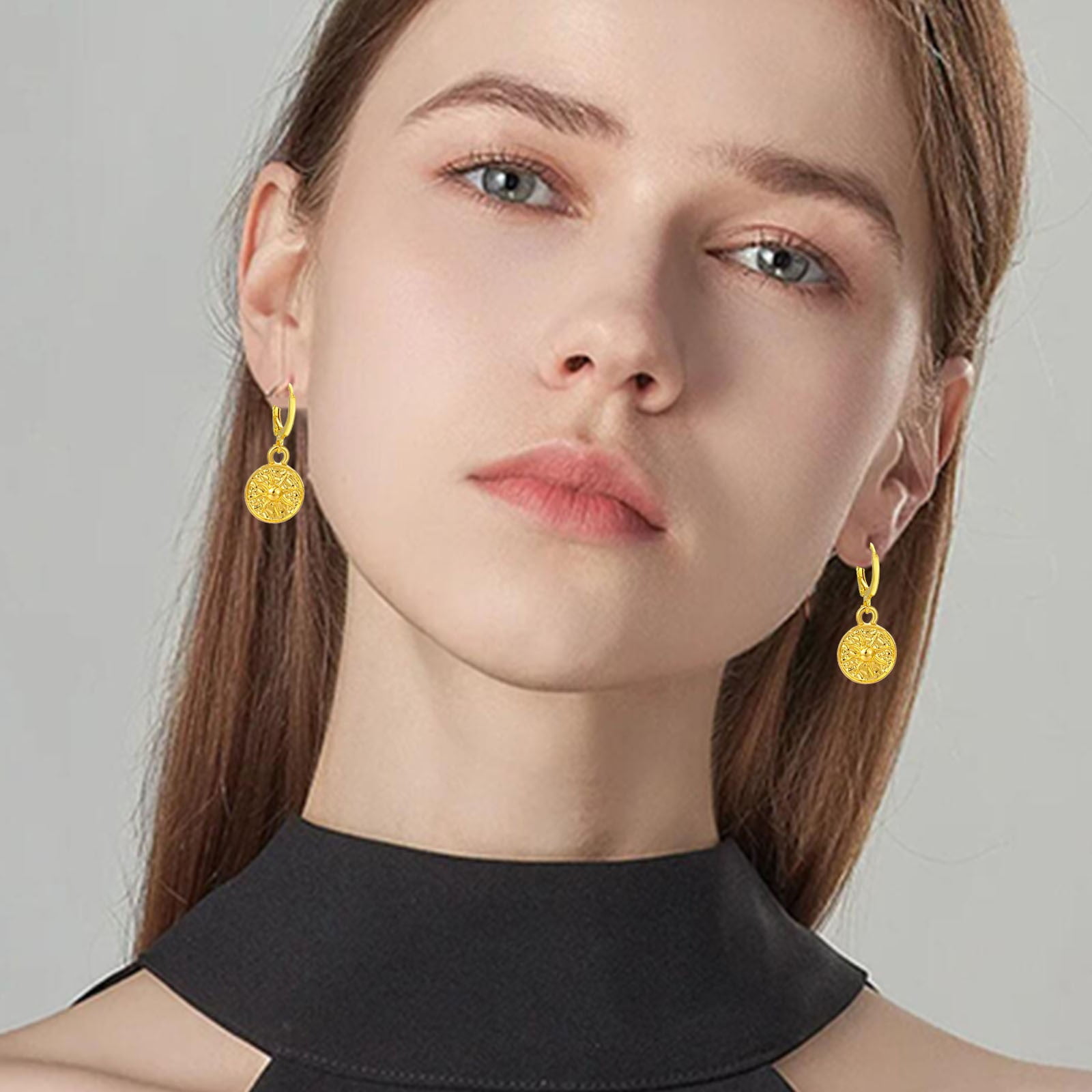 Weerihhol Retro Style Earrings For Women Retro Earrings Three Carved ...