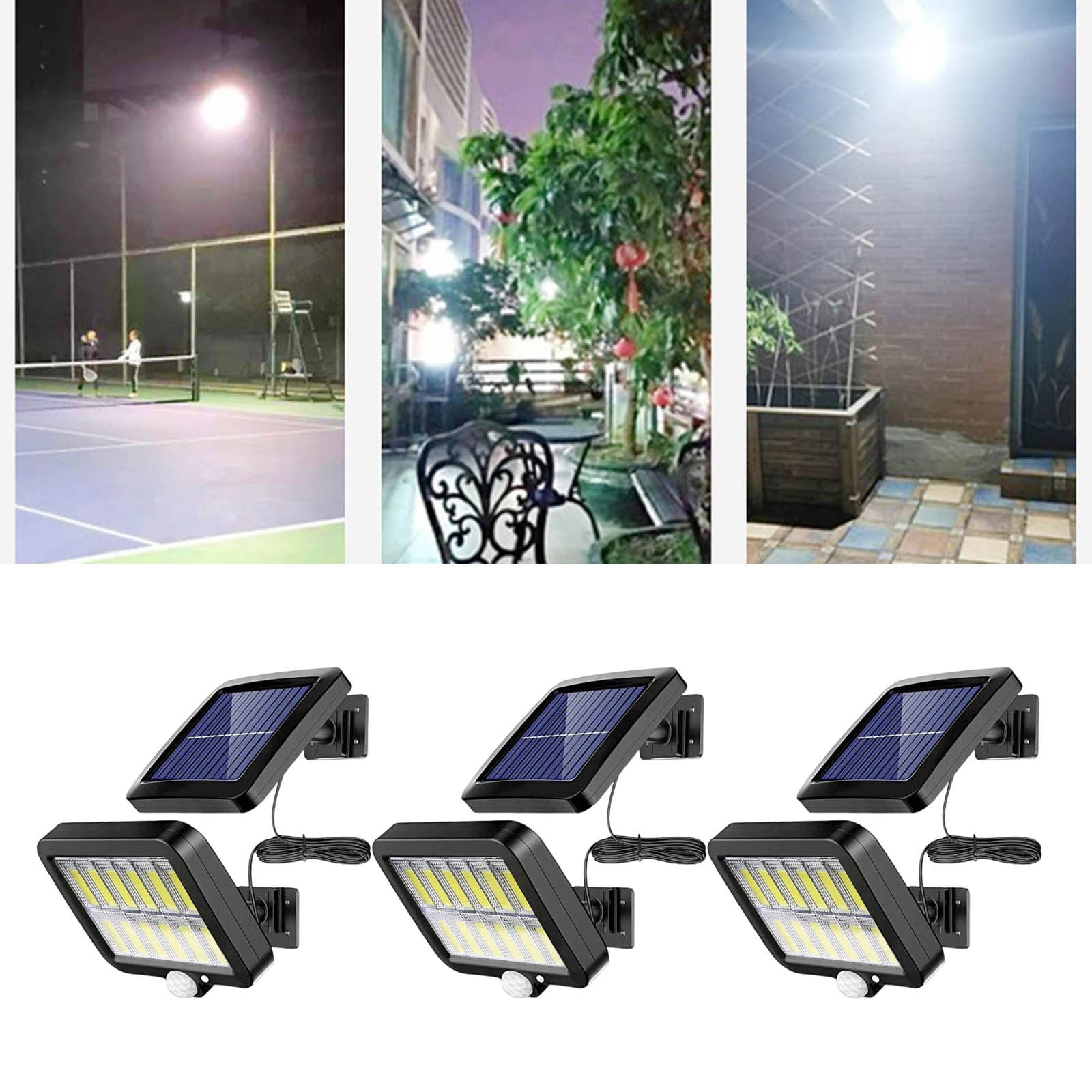 Weerihhol Solar Street Light Outdoor Commercial 400lm Ip65 Garden Fence ...