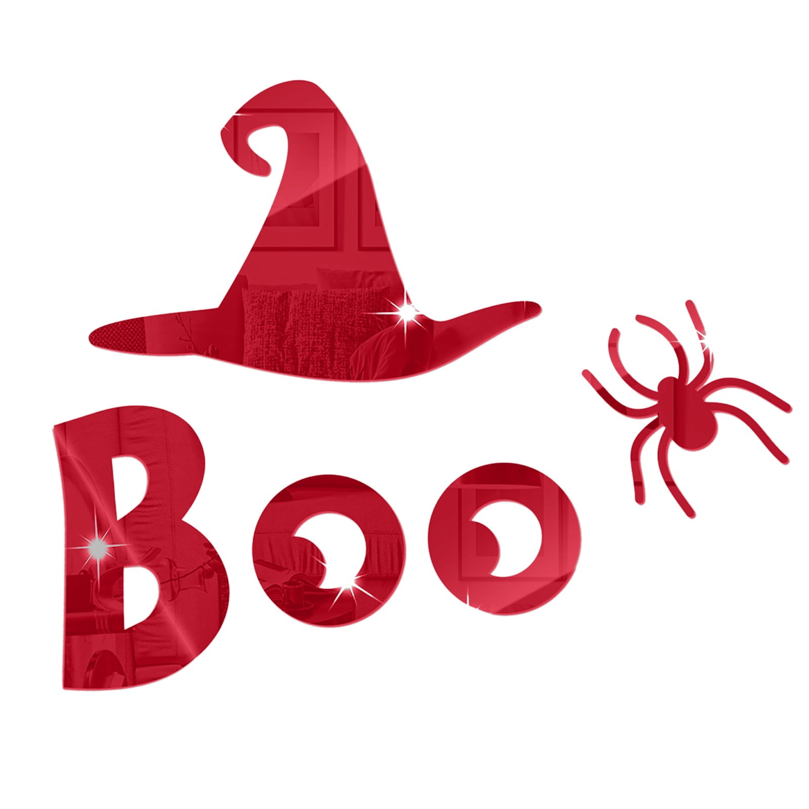 Weerihhol Stickers Decorations Witch Hat With Witch Wall Stickers ...