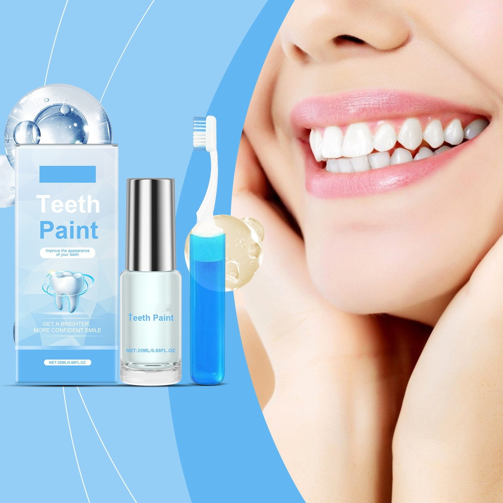 Weerihhol Teeth Care Tooth Paint Set Brightens Teeth Cleans Tooth ...