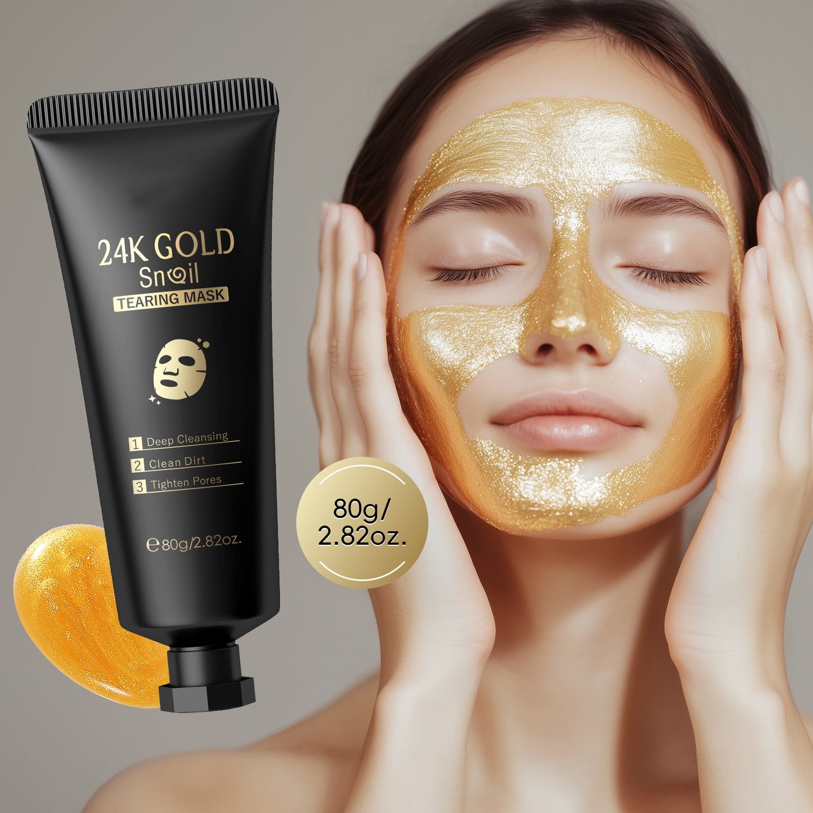 Weerihhol Upgraded Gold Peel Off 80g Large Jar For Deep Pore Cleansing ...