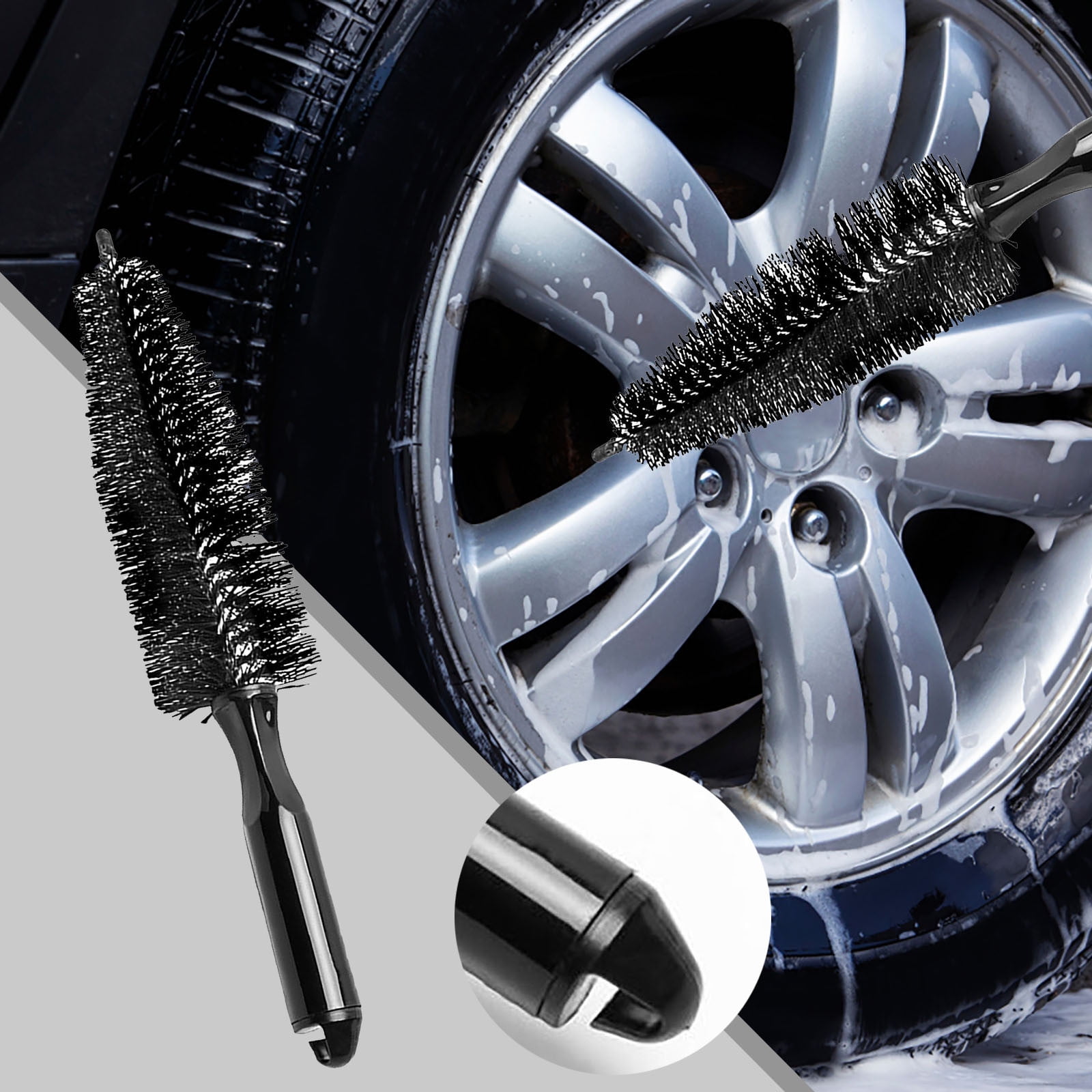 Weerihhol Wheel Brush Can Wheel And Rim Detail Brush With Long Soft Car ...