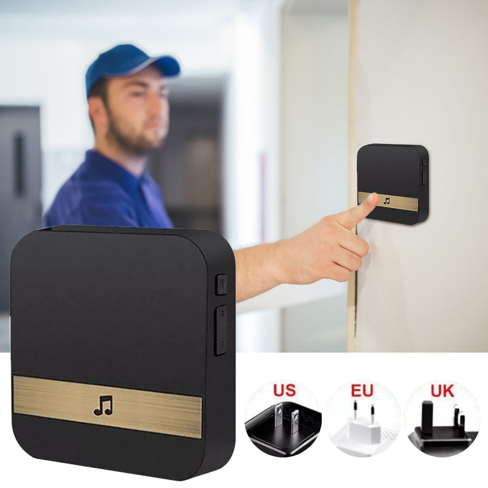 Weerihhol Wireless Doorbell Camera Visual Intercom Night IP Doorbell ...