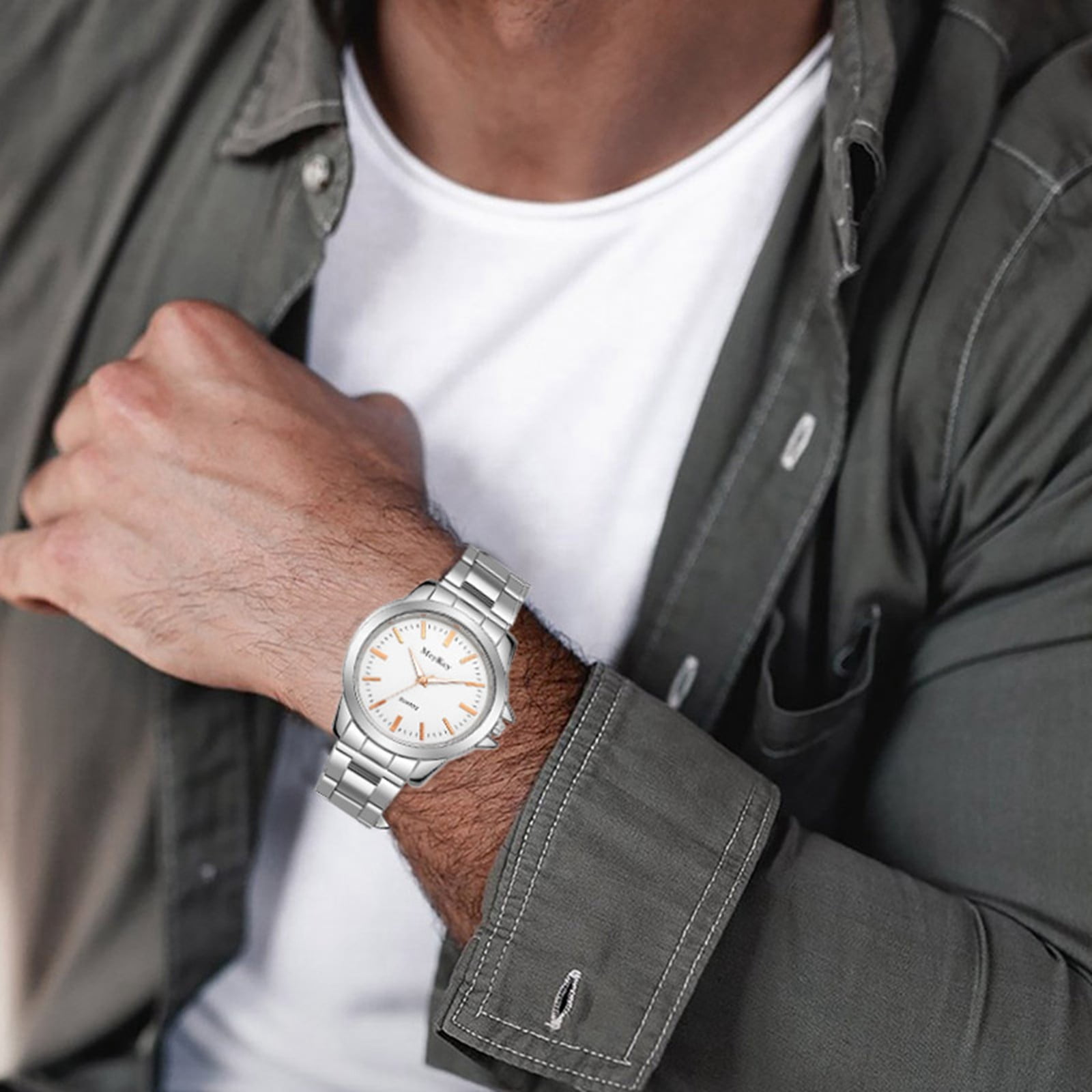 Weerihhol Women's Light And Men's Quartz Women's Couple Thin Non ...