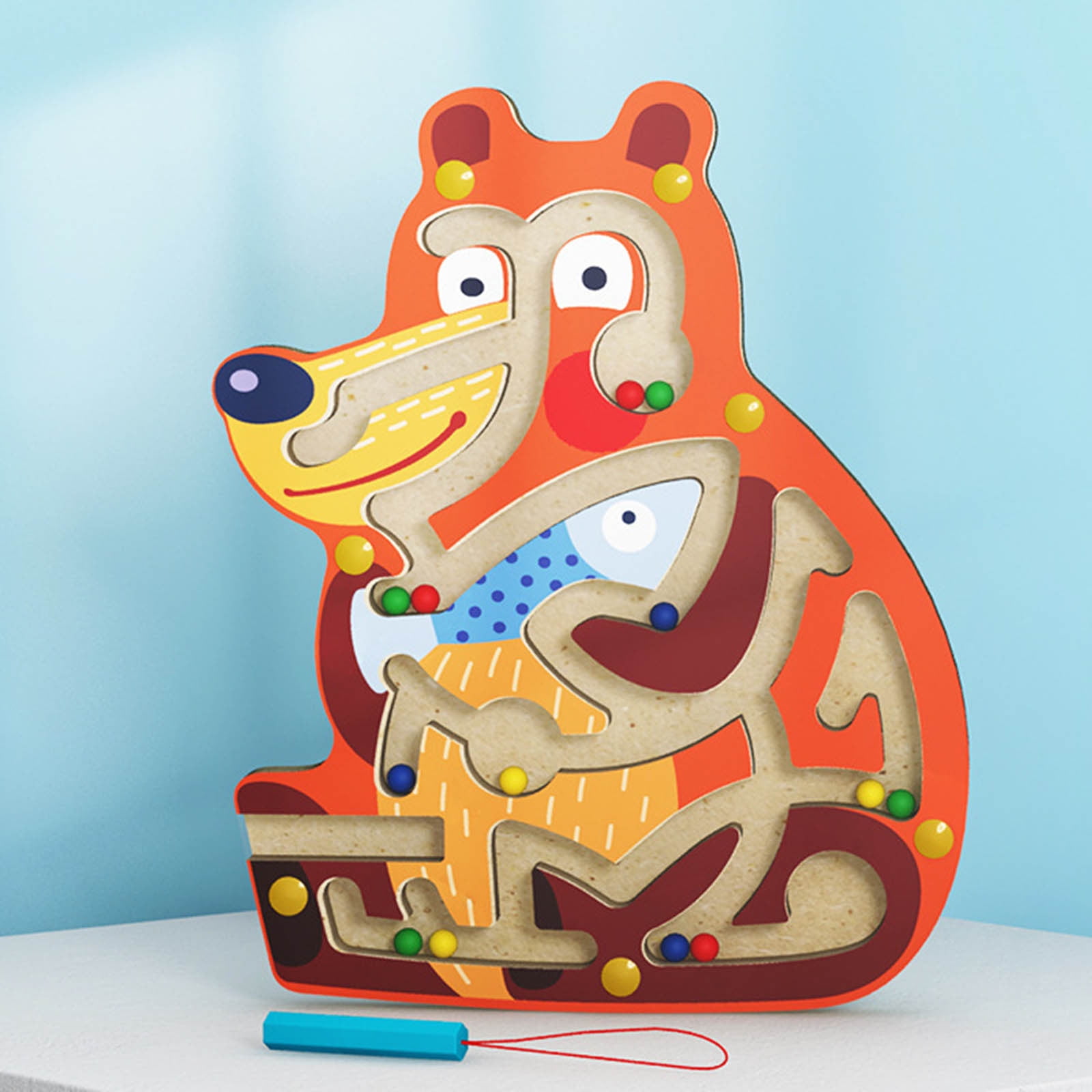 Weerihhol Wooden Maze Toys For Kids Animal Interactive Puzzle Game ...