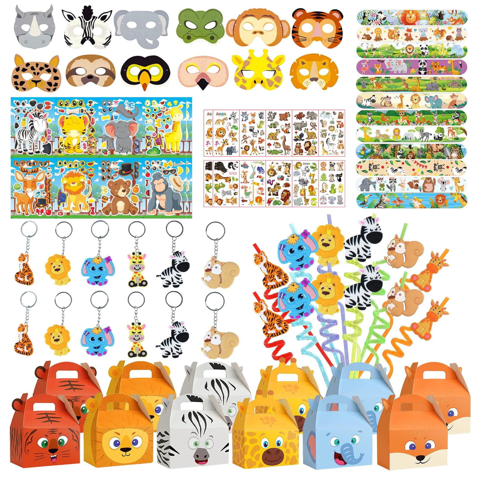 Weesdsio Jungle Safari Party Favors Set 7 Types Safari Birthday ...