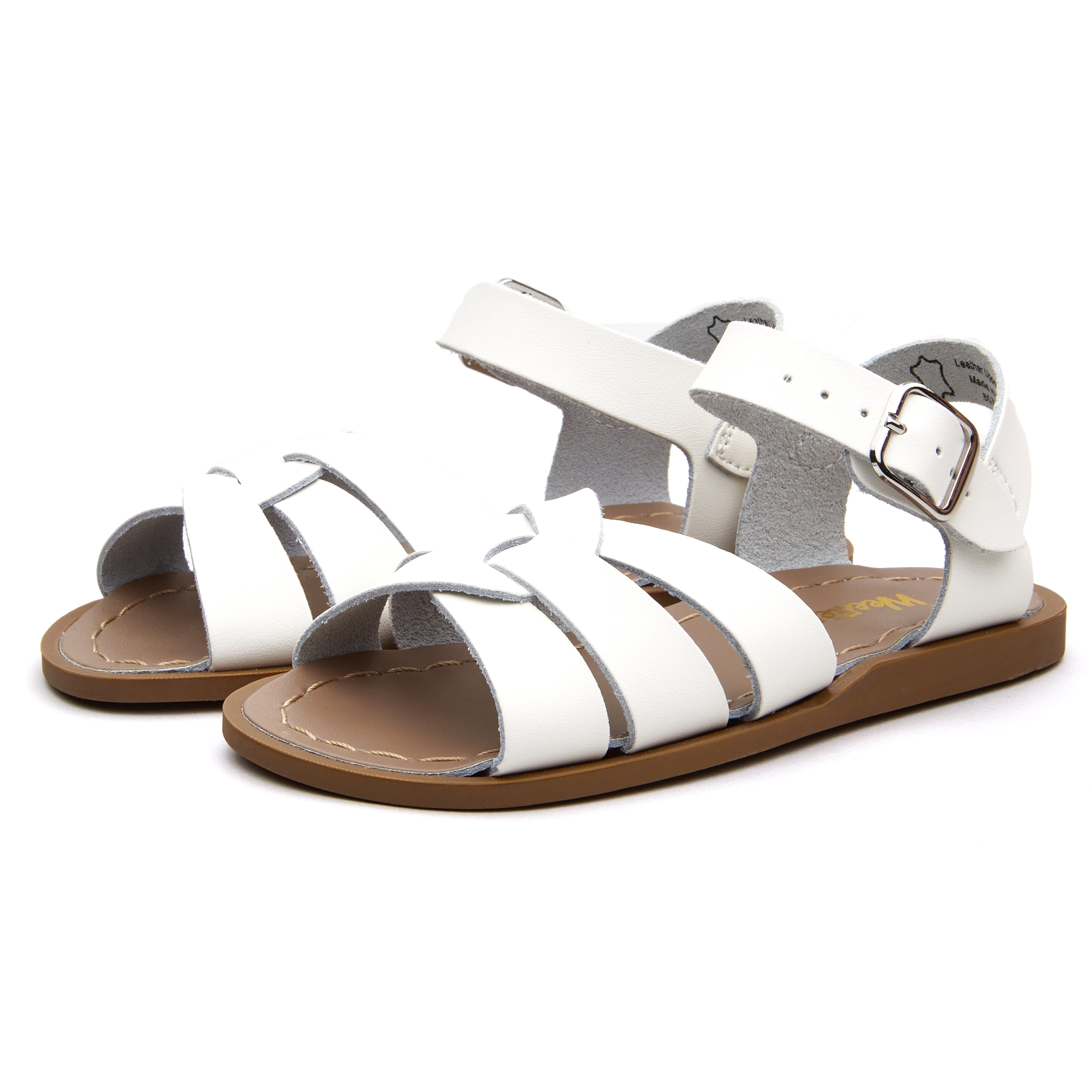 Weestep Girls Boys Hook and Loop Leather Classic Water Sandal(5 Toddler ...