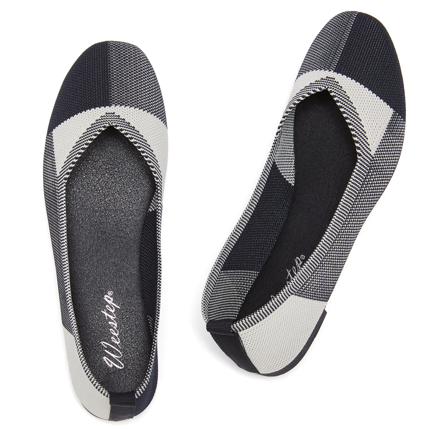 Weestep Women Lightweight Comfort Knit Ballerina Flats - Walmart.com