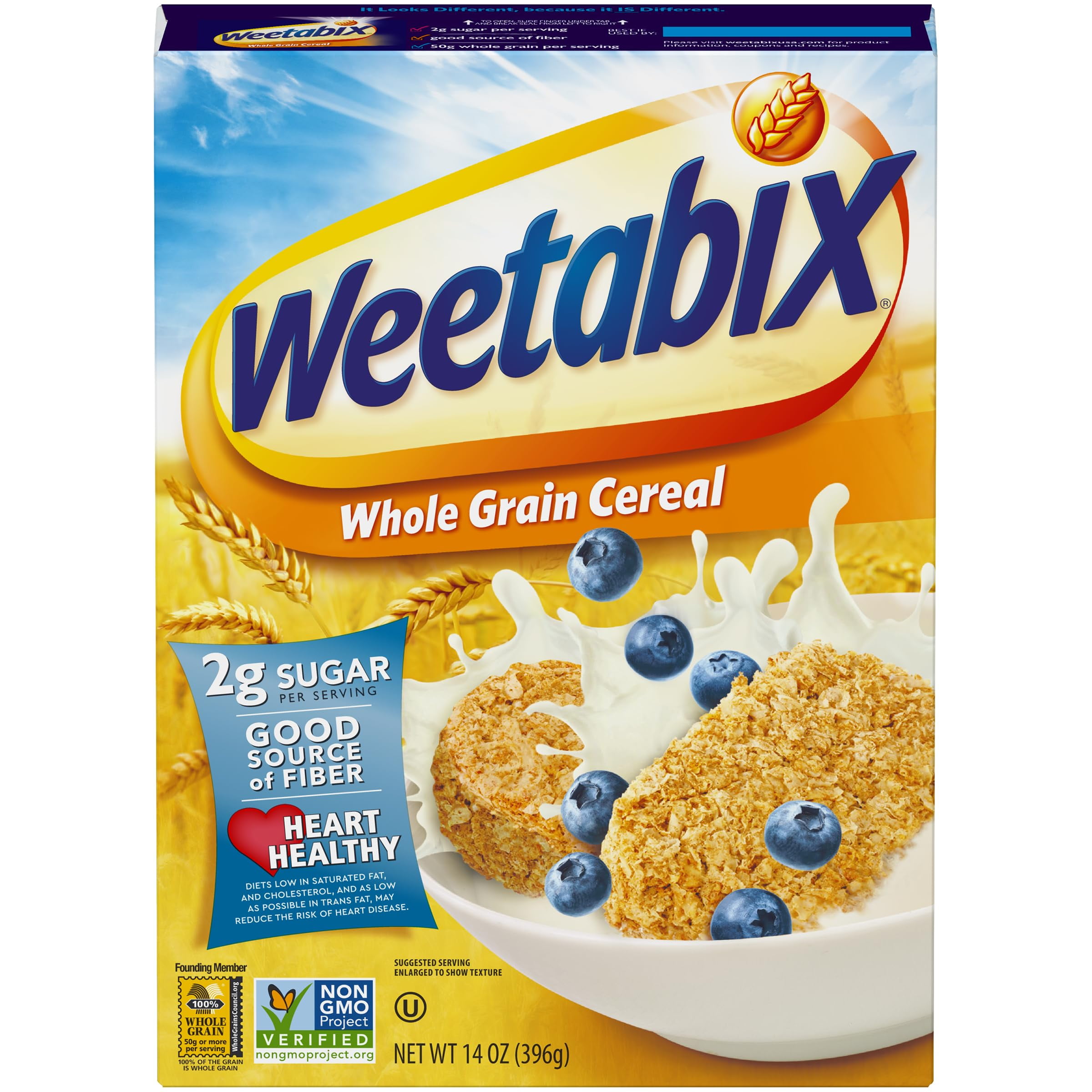 Weetabix Biscuits Whole Grain OIF8 Cereal, Lightly Sweet Whole Grain ...