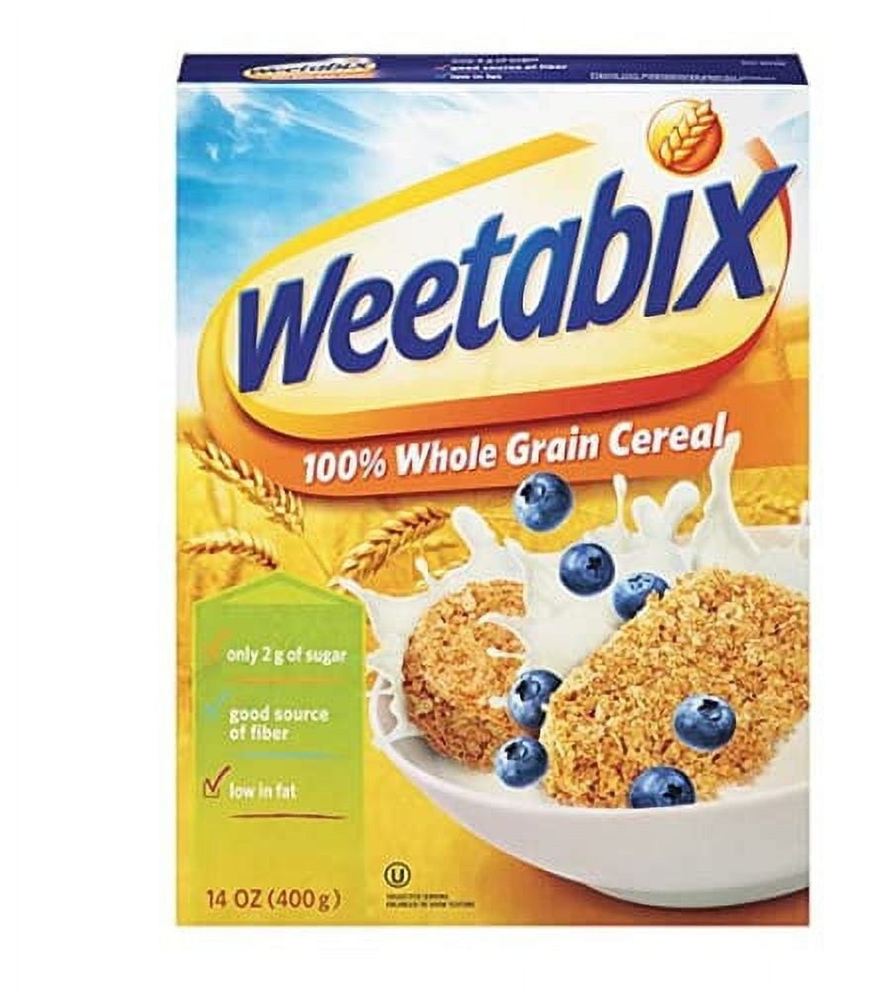 Weetabix Whole Grain Cereal Biscuits, Vegan Kosher Fiber, 14 oz Pack of ...
