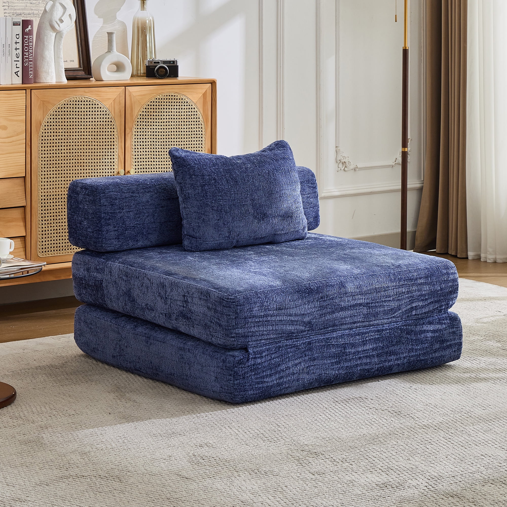 Weetoo Single Seater Sofa Bed, Convertible Boneless Sectional Couch ...