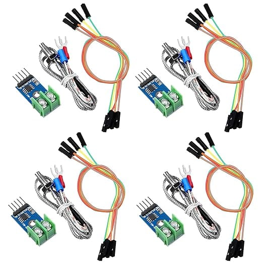 Weewooday 4 Sets Direct Current 3-5v Max6675 Themocouple Module and K ...