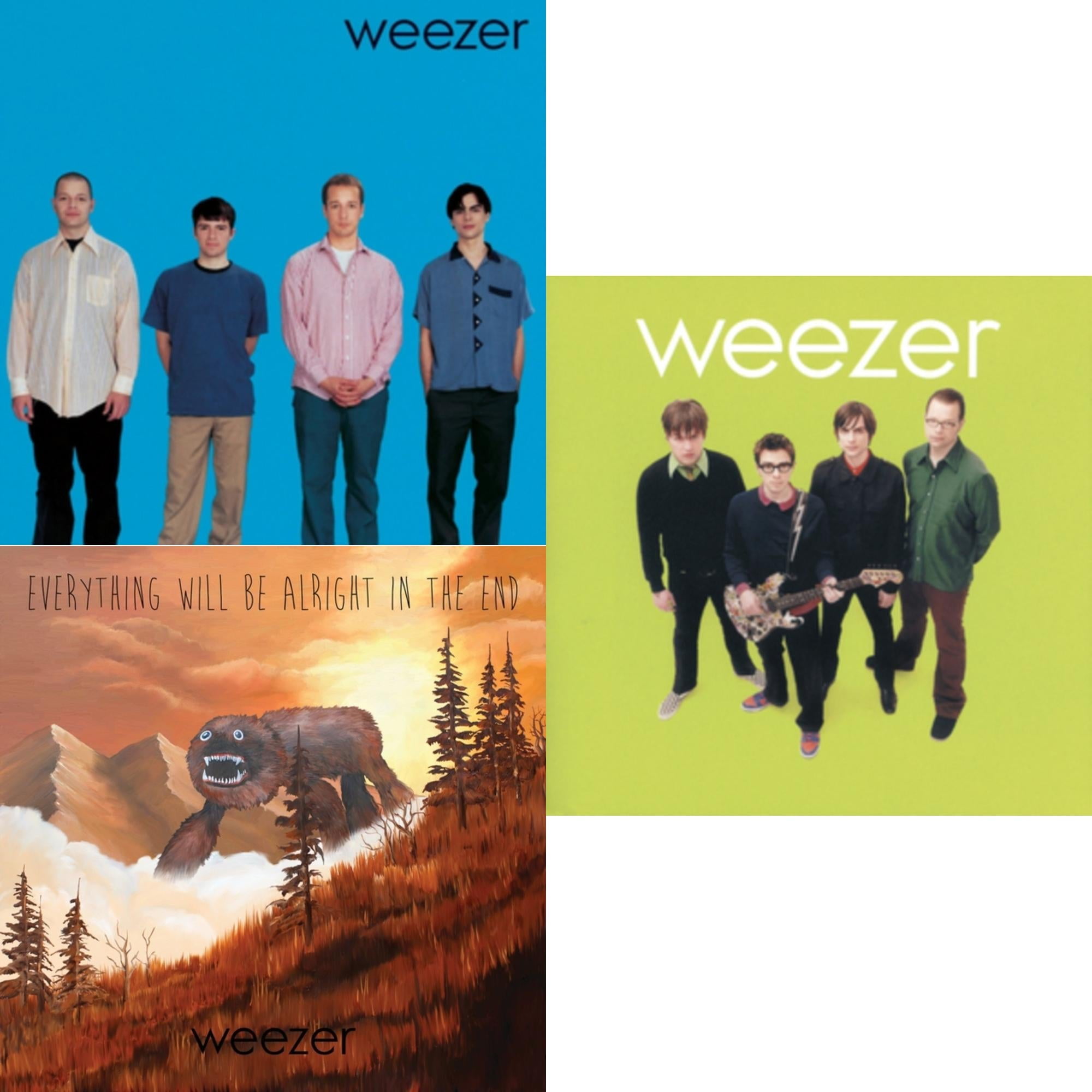 Weezer (Blue Album) & Everything Will Be Alright In The End & Weezer (Green Album) [LP Vinyl ...