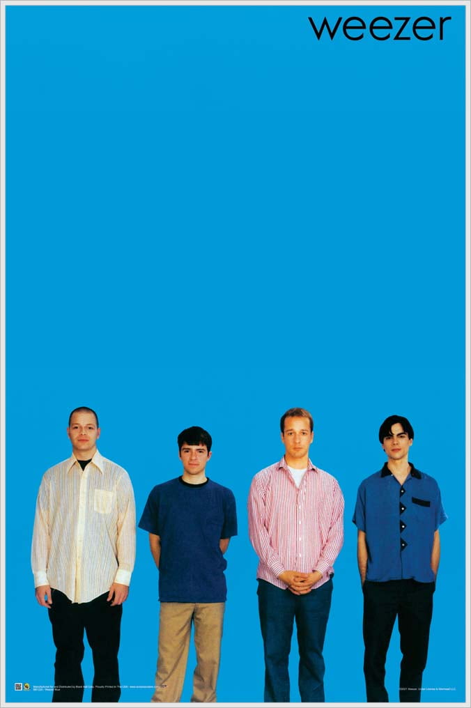 Weezer Blue Poster 24.5" x 36.5" Laminated - Walmart.com