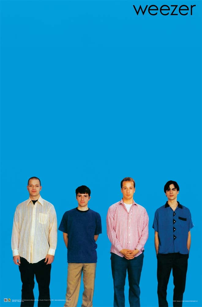 "Weezer Blue Poster, 24"" x 36"", Vibrant Inks, Perfect for ...