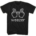 Weezer Cursor Hands W & Band Name Logo Men's T Shirt Rock Concert Music ...
